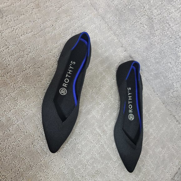 Rothy's | Shoes | Rothys The Point Womens Size Us 65 Black Solid ...